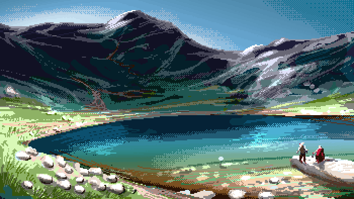 8 Bit Landscape Gif