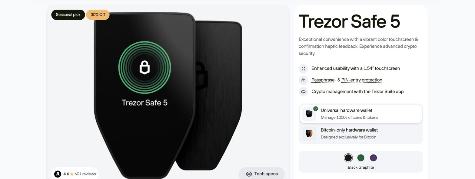 Trezor Wallet Review 2026 – Features, Fees, How it Works & More ...
